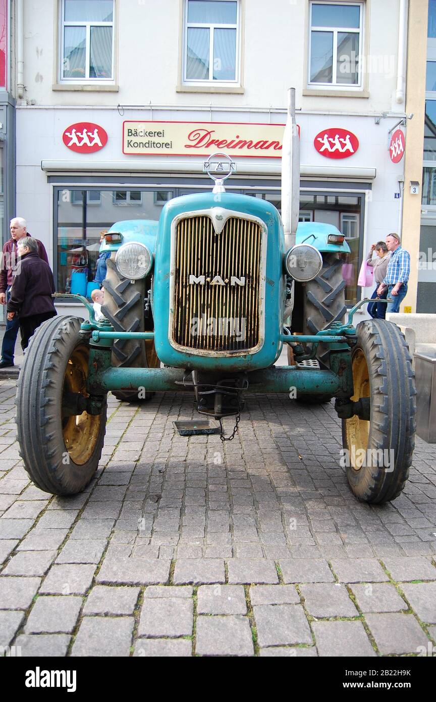 Vintage MAN tractor Stock Photo - Alamy