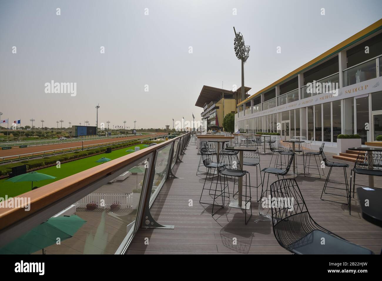 Riyadh, Saudi Arabia. 29th Feb, 2020. The track is set for the ...