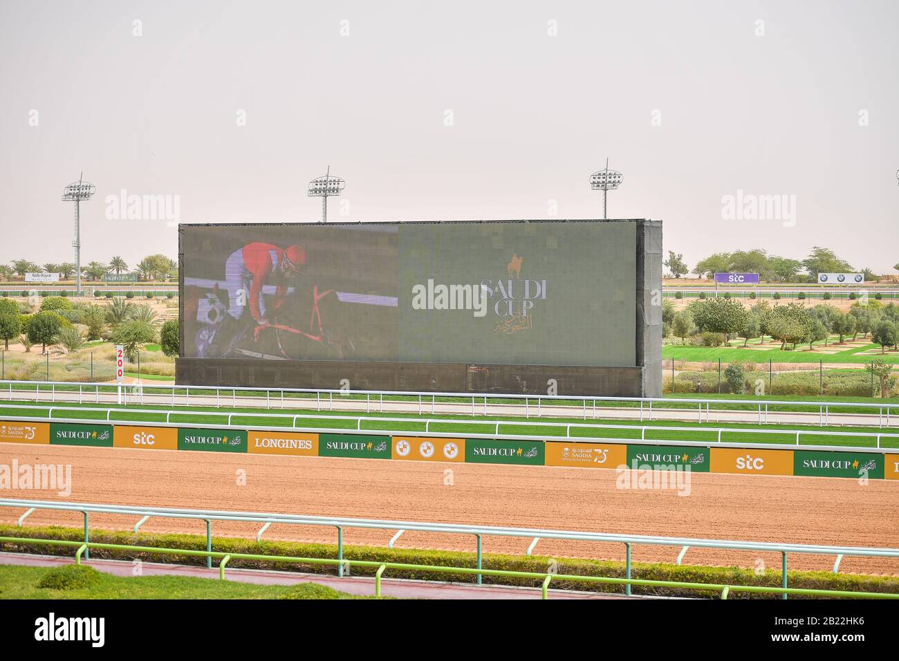 Riyadh, Saudi Arabia. 29th Feb, 2020. The track is set for the ...