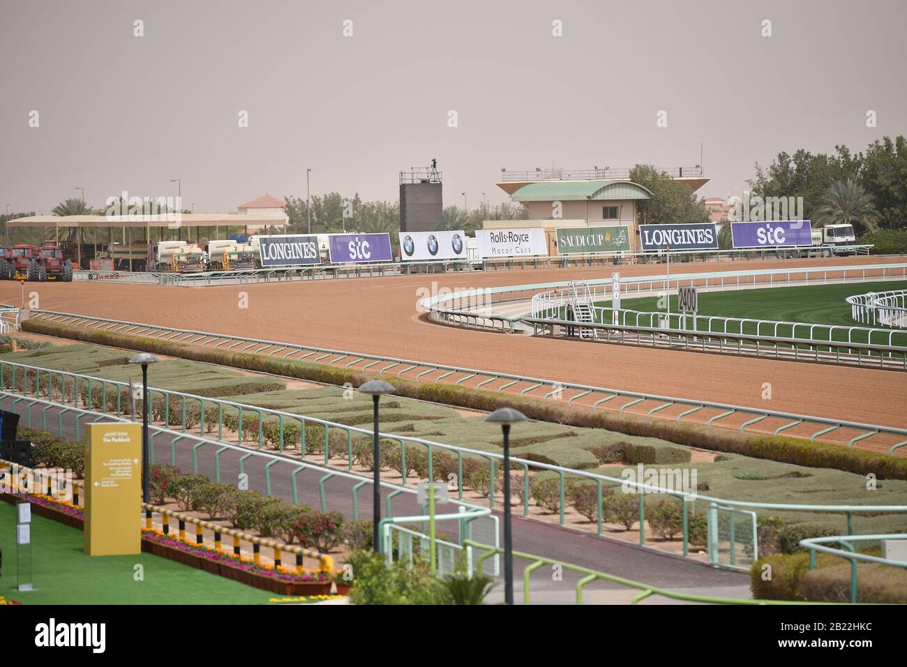 Riyadh, Saudi Arabia. 29th Feb, 2020. The track is set for the ...