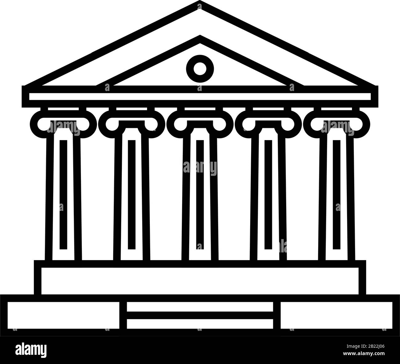 Museums line icon, concept sign, outline vector illustration, linear ...