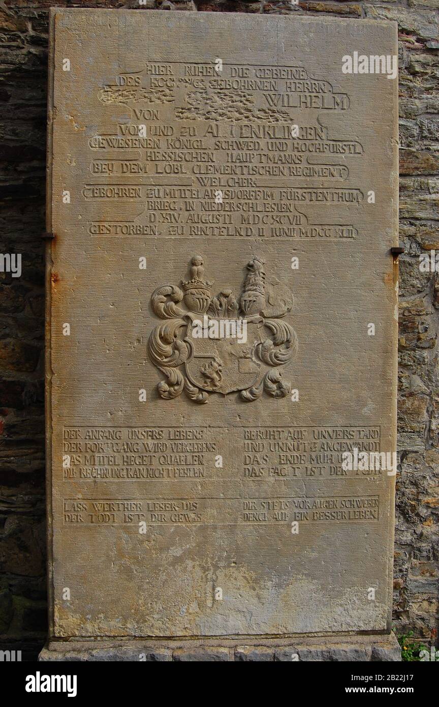 Family crest on a stone tablet Stock Photo - Alamy