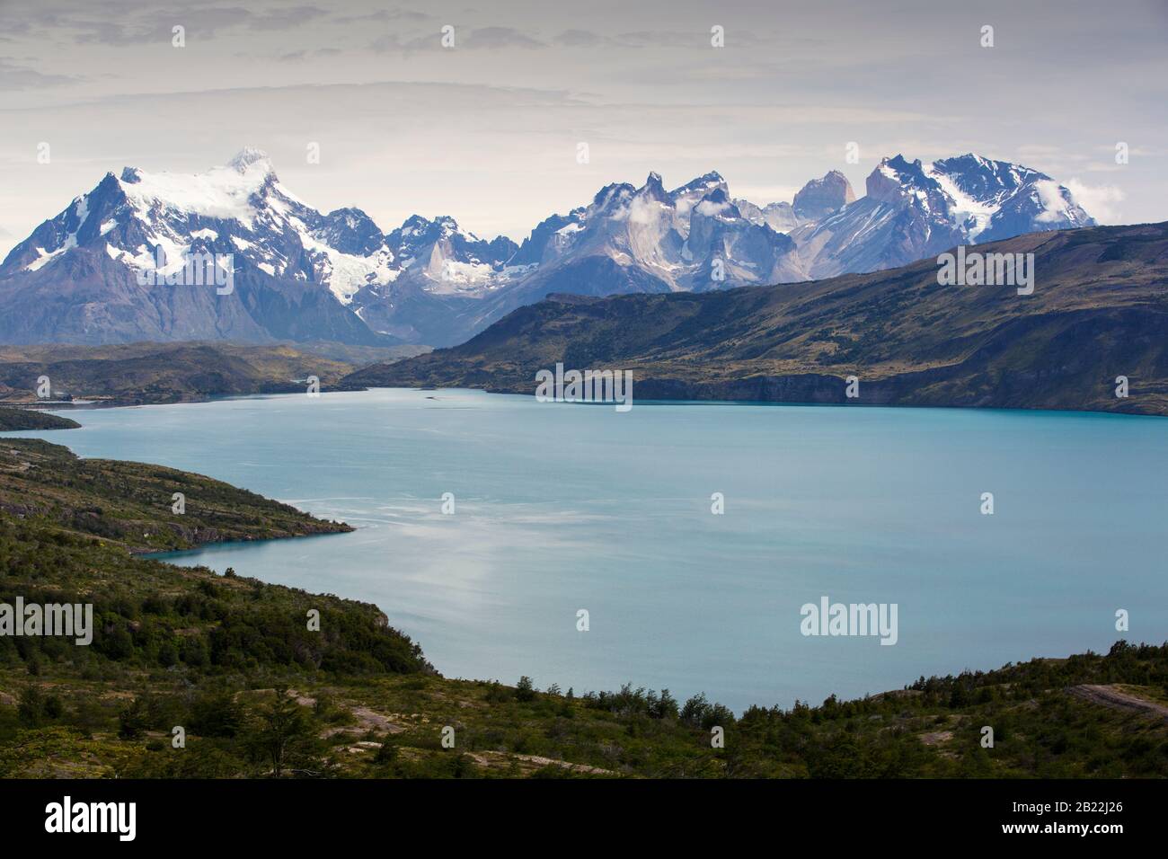 Torres del Paine national park, Patagonia, Chile from Lago Toro Stock ...