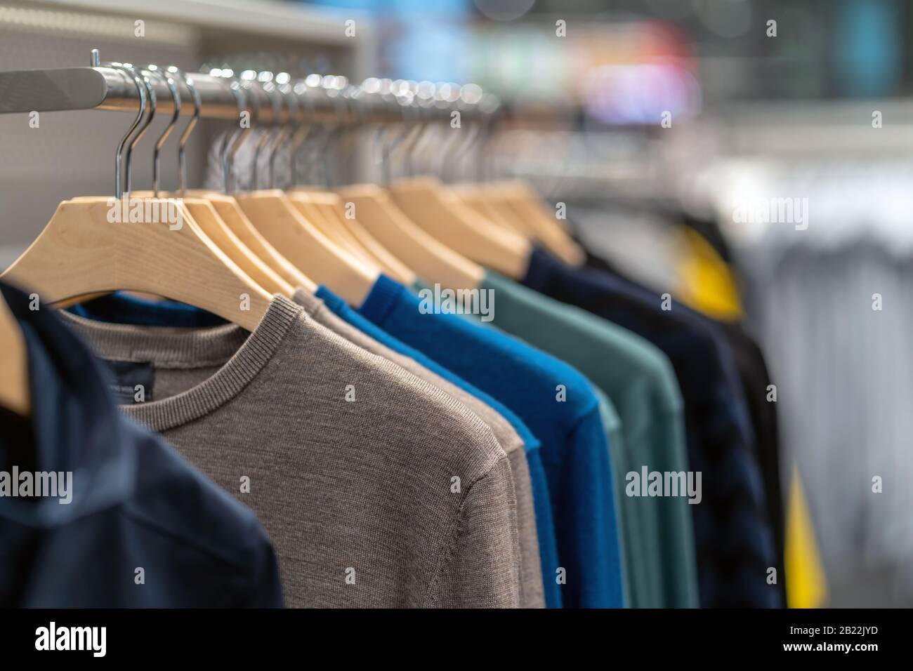 clothes line in glasses shop at shopping department store for shopping ...
