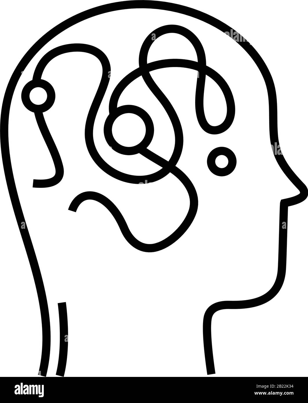 Logical solutions line icon, concept sign, outline vector illustration ...