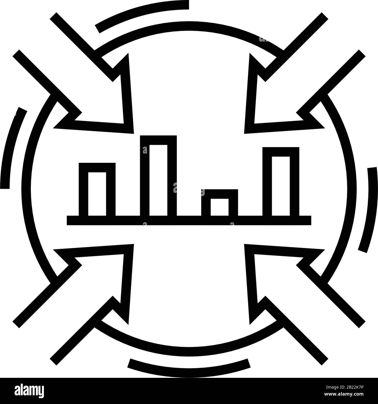 Needful results line icon, concept sign, outline vector illustration, linear symbol Stock Vector ...