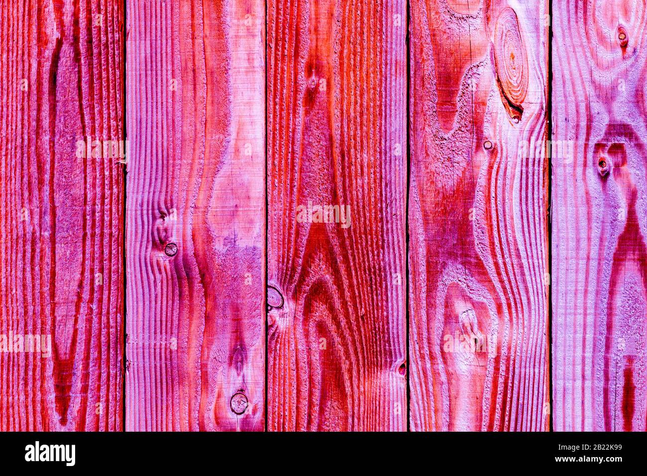 Seamless background of pink stained wooden planks Stock Photo - Alamy