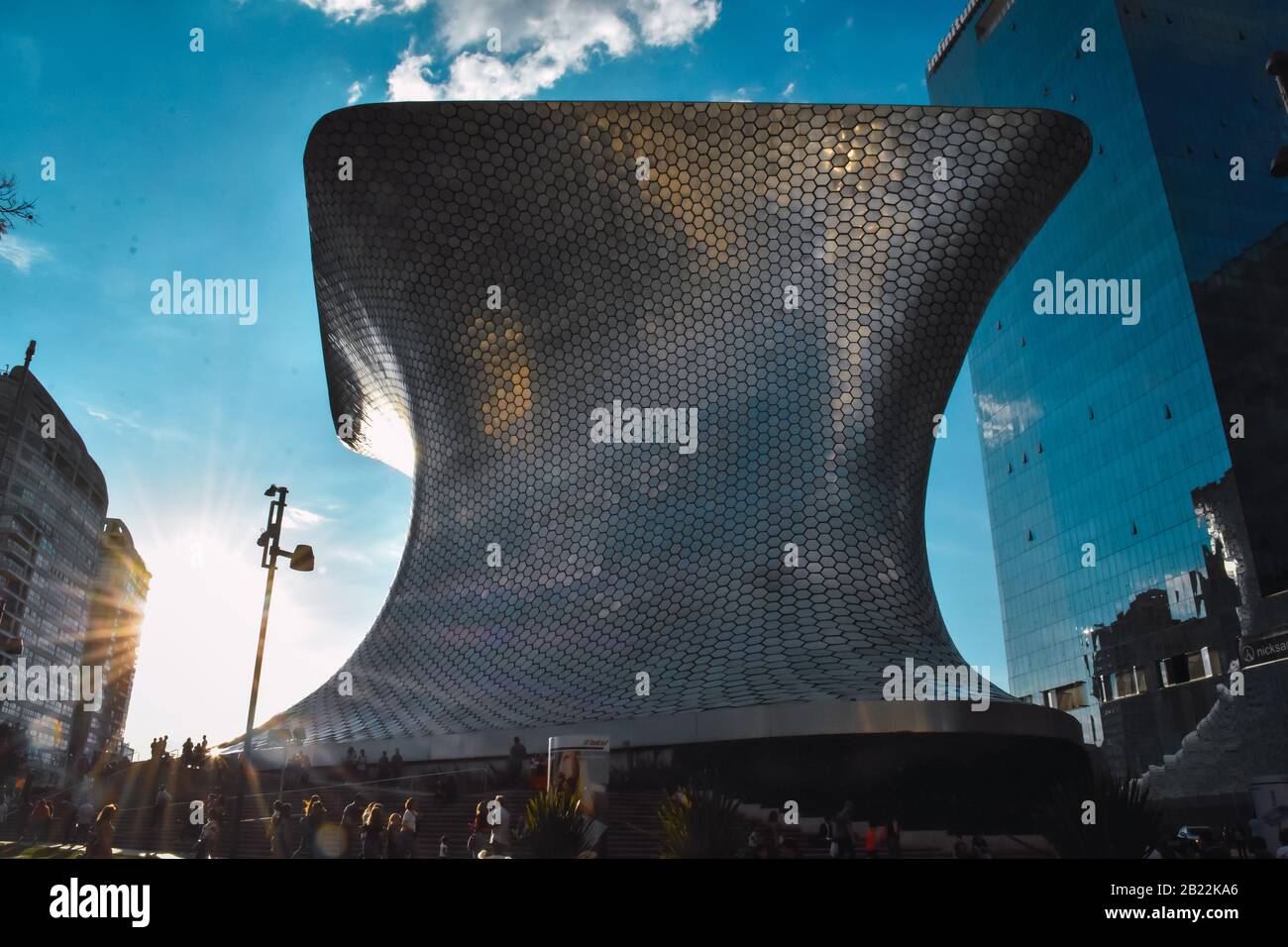 Mexico City, Mexico; October 7 2019:The futuristic architecture of the ...