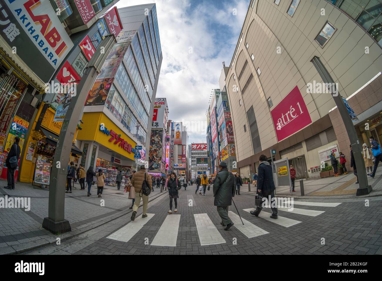 Akihabara crosswalk hi-res stock photography and images - Alamy