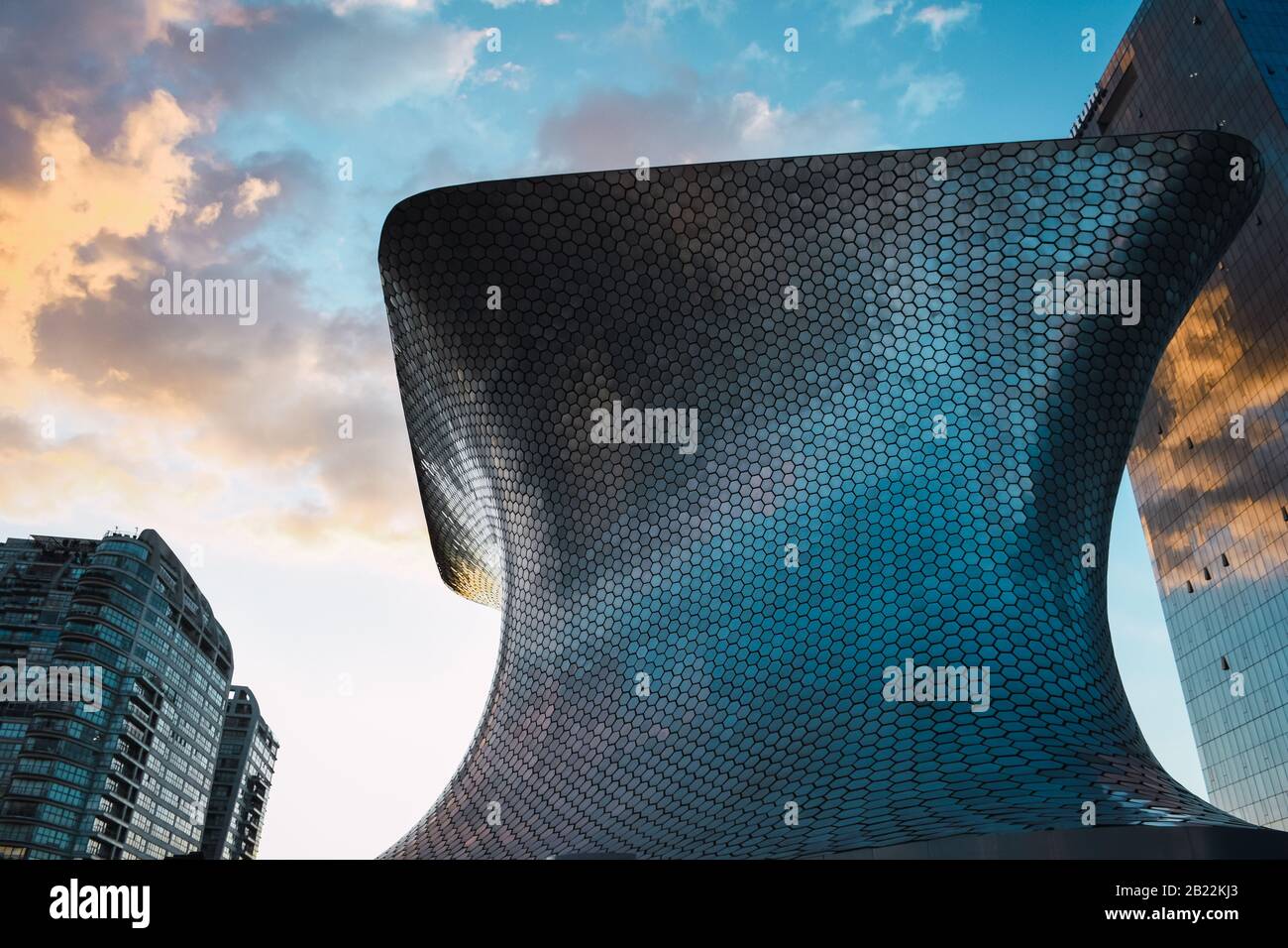Mexico City, Mexico; October 7 2019:The futuristic architecture of the ...