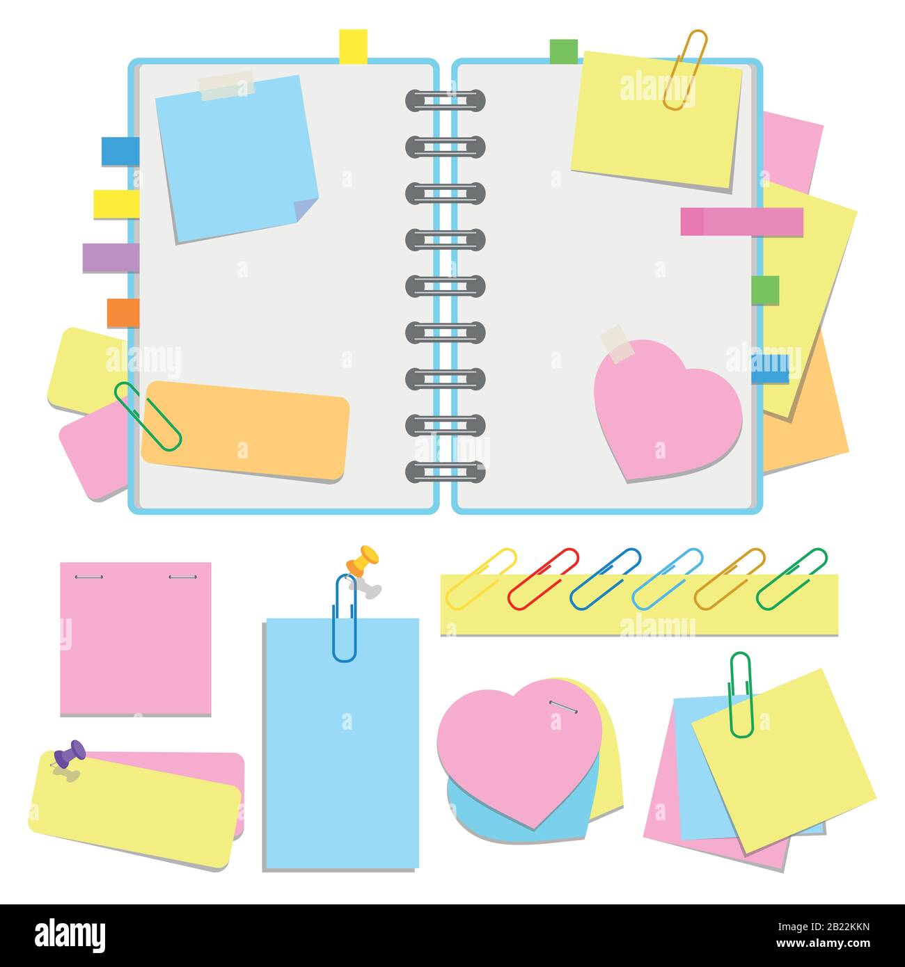 Colorful post notes isolated Stock Vector Images - Alamy