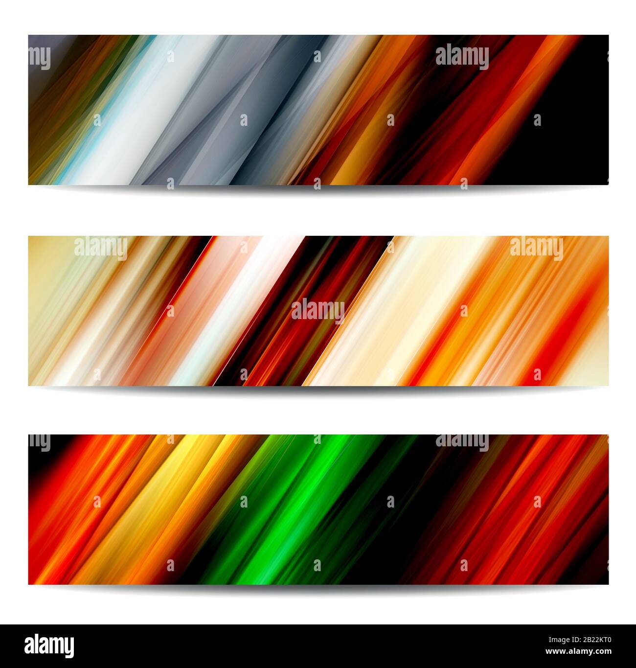 Set linear banners design Cut Out Stock Images & Pictures - Alamy