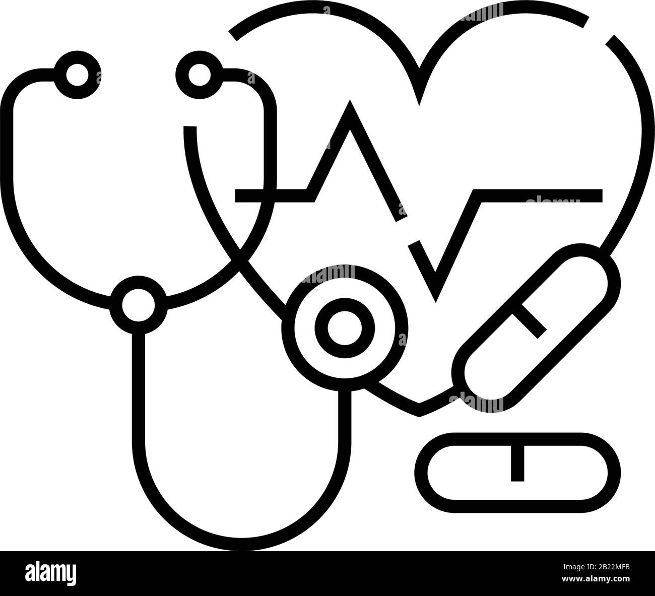 Medicals line icon, concept sign, outline vector illustration, linear ...