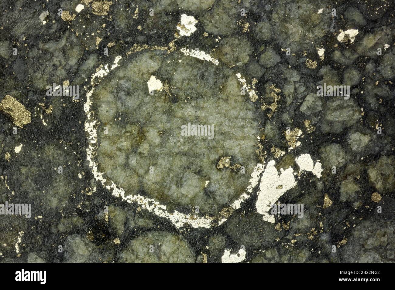 Meteorite inclusions in a slice of Aba Panu fall Stock Photo - Alamy