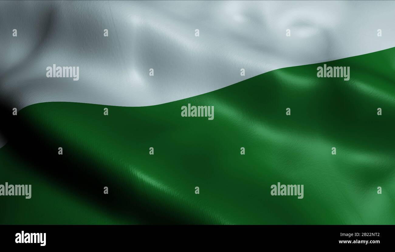 3D Illustration of a waving state flag of Saxony (Germany country Stock ...