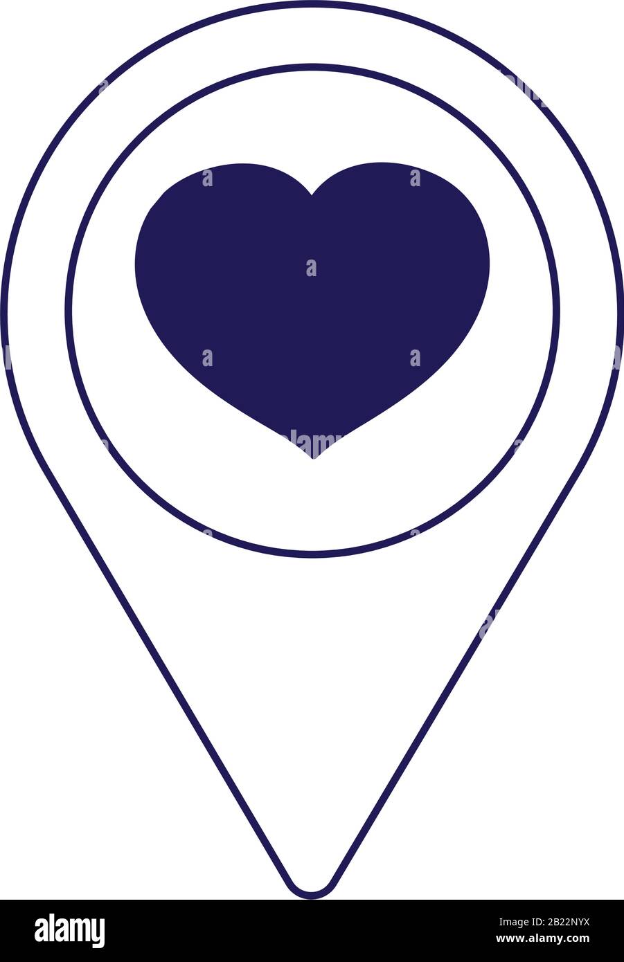 happy valentines day, location pin heart love cartoon vector ...
