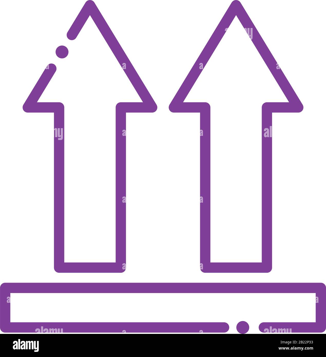 Isolated delivery arrows line style icon vector design Stock Vector ...