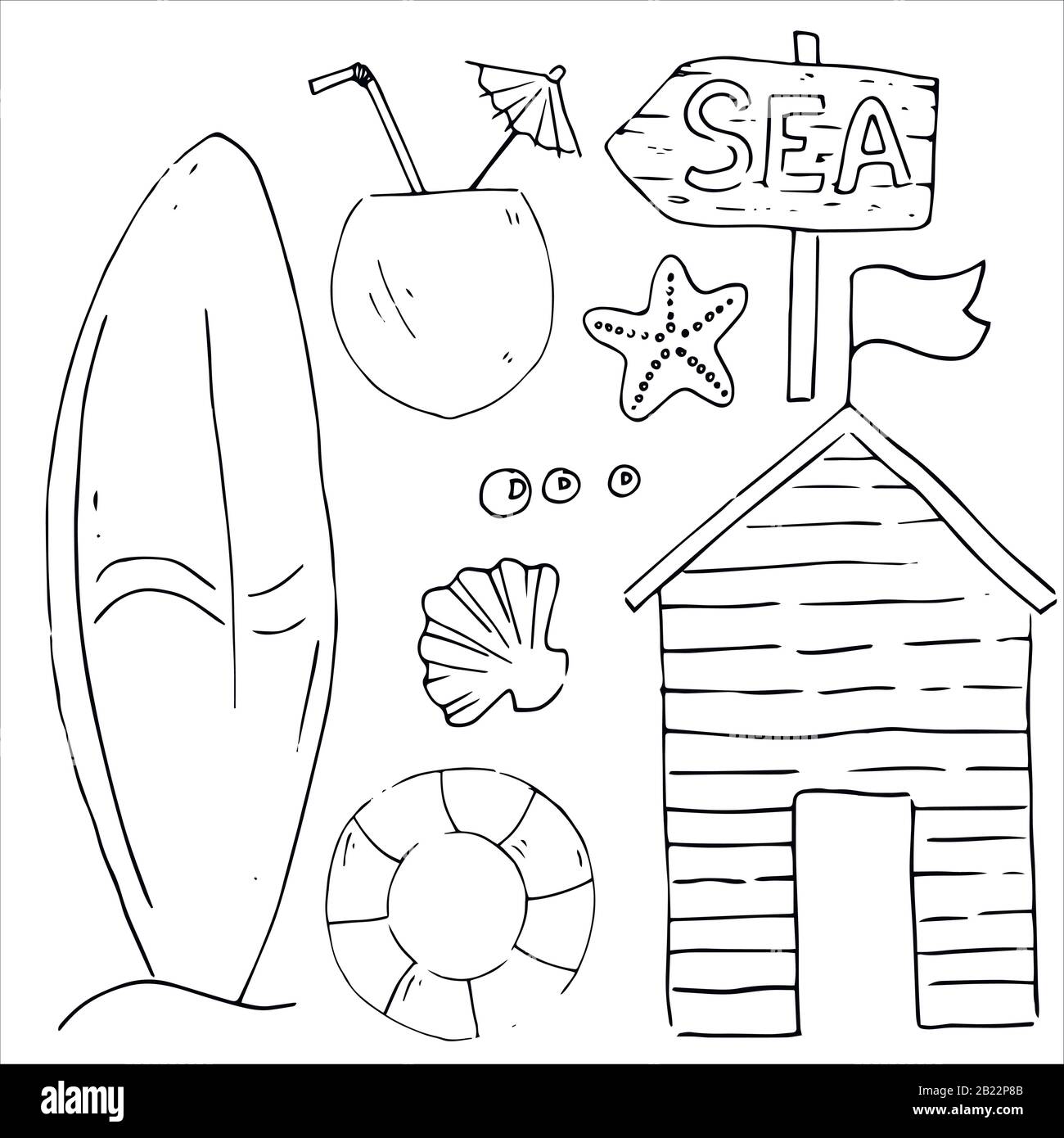 Pencil doodles sun hi-res stock photography and images - Alamy