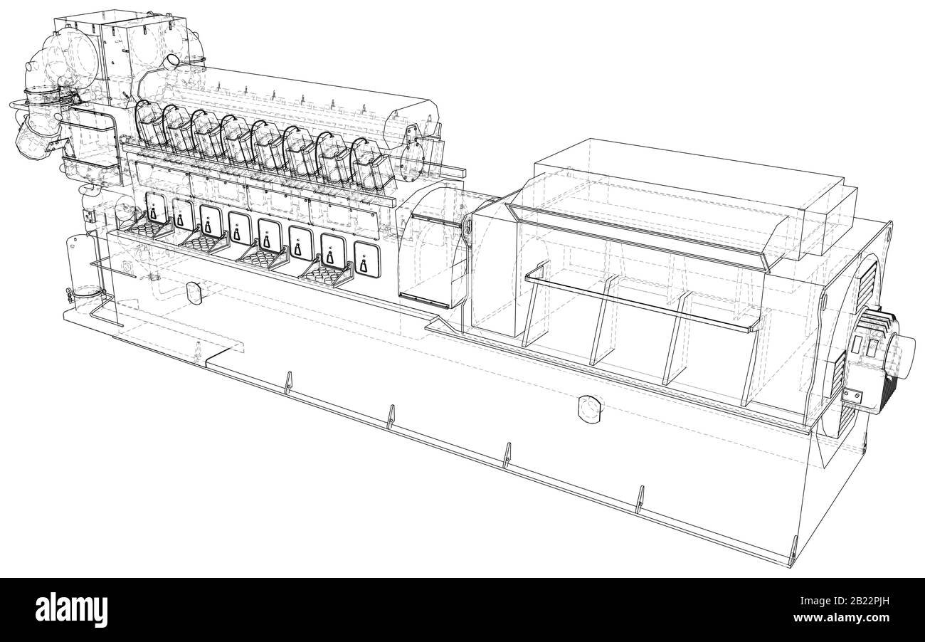 V12 diesel engine Stock Vector Images - Alamy