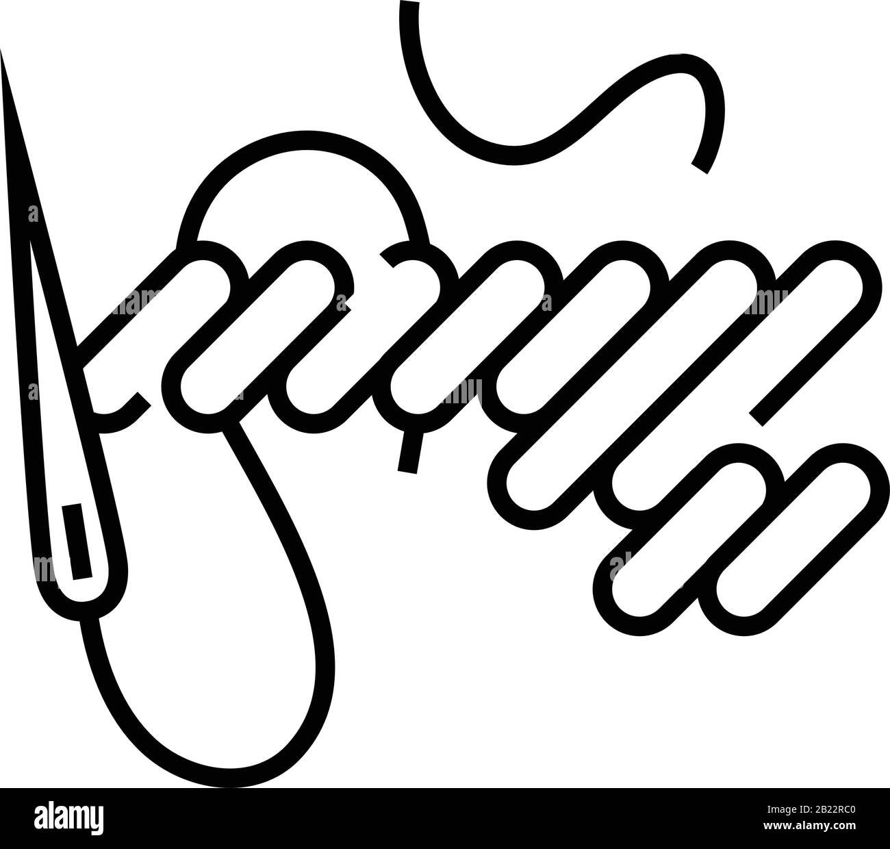 Making pattern line icon, concept sign, outline vector illustration ...