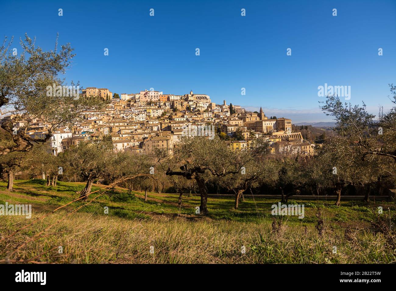 Loreto Aprutino, a medieval town in the olivetrees valley of Pescara ...