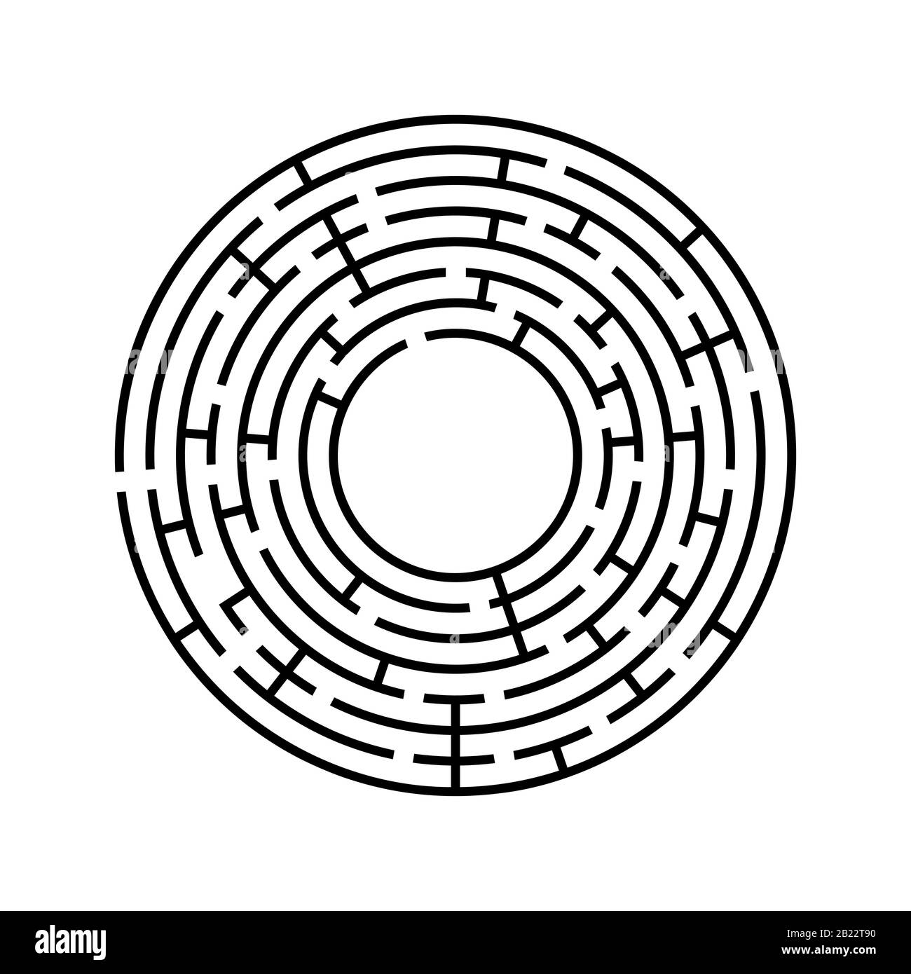 Round labyrinth. An interesting and useful game for children and adults ...