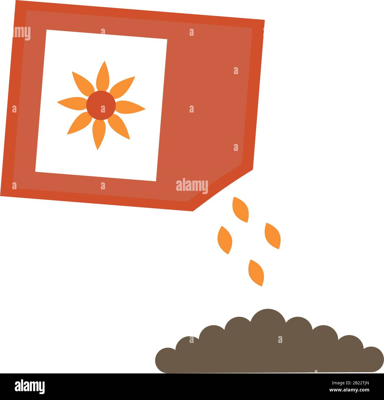 Isolated seeds bag flat style icon vector design Stock Vector Image ...