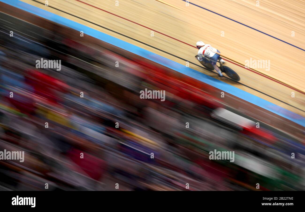 Great Britain's Jack Carlin in action during the Men's Sprint during ...