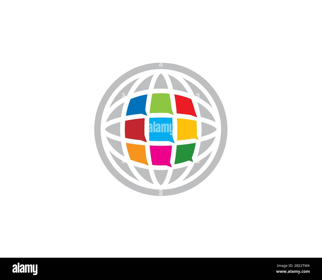 Woman world bubble speech Stock Vector Images - Alamy