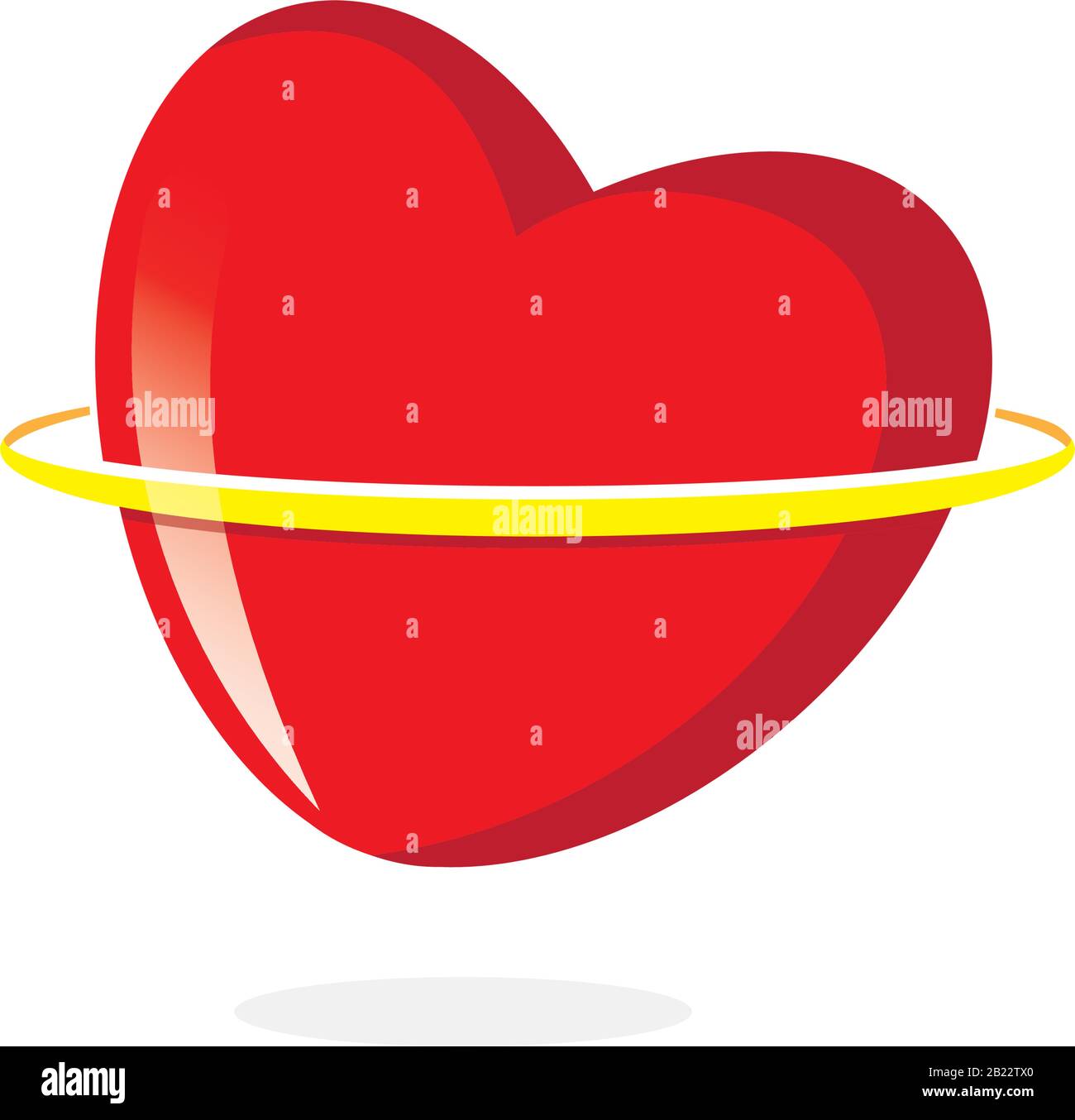 Heart Orbit logo isolated on white Stock Vector Image & Art - Alamy