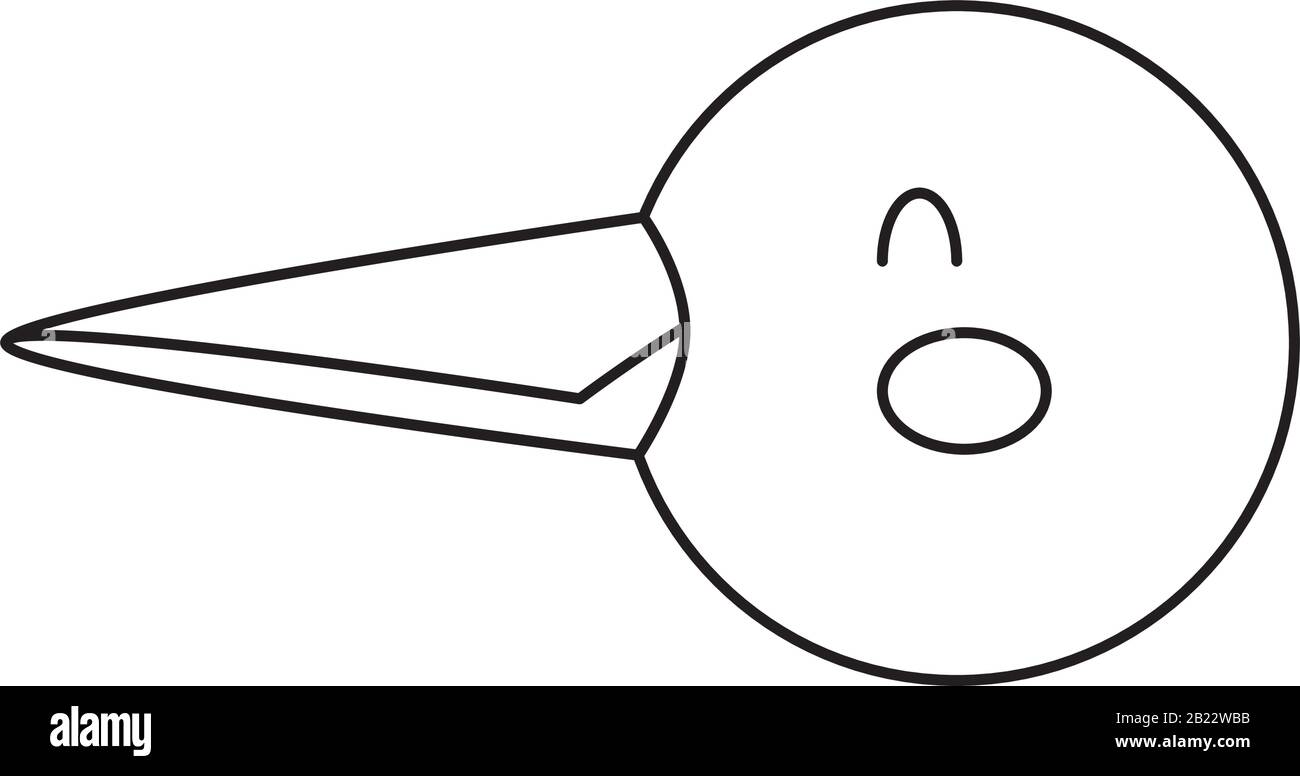 Illustration cute cartoon stork bird Black and White Stock Photos ...