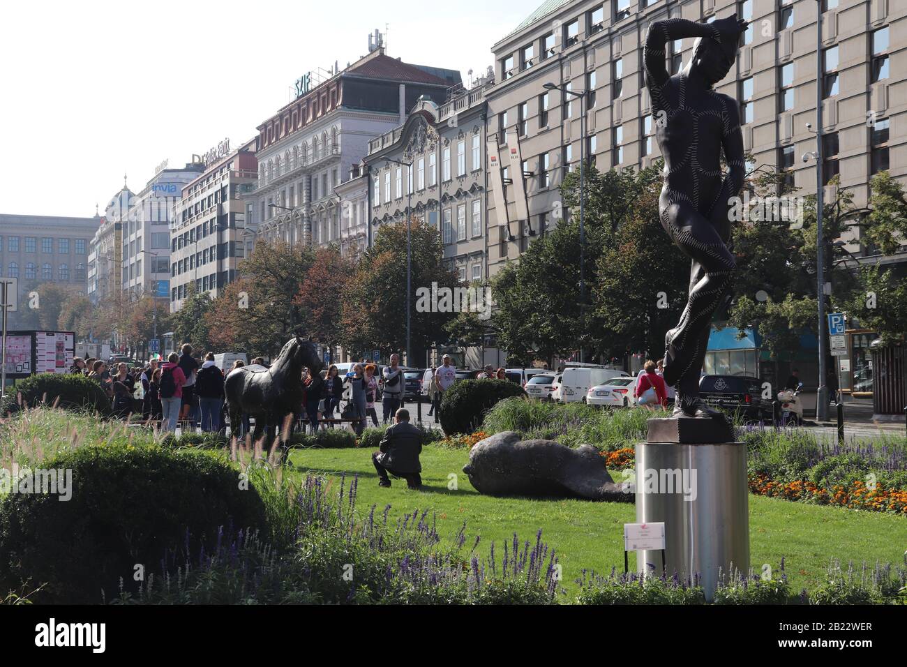 There is multiple statues in Prague main street. The architectural ...