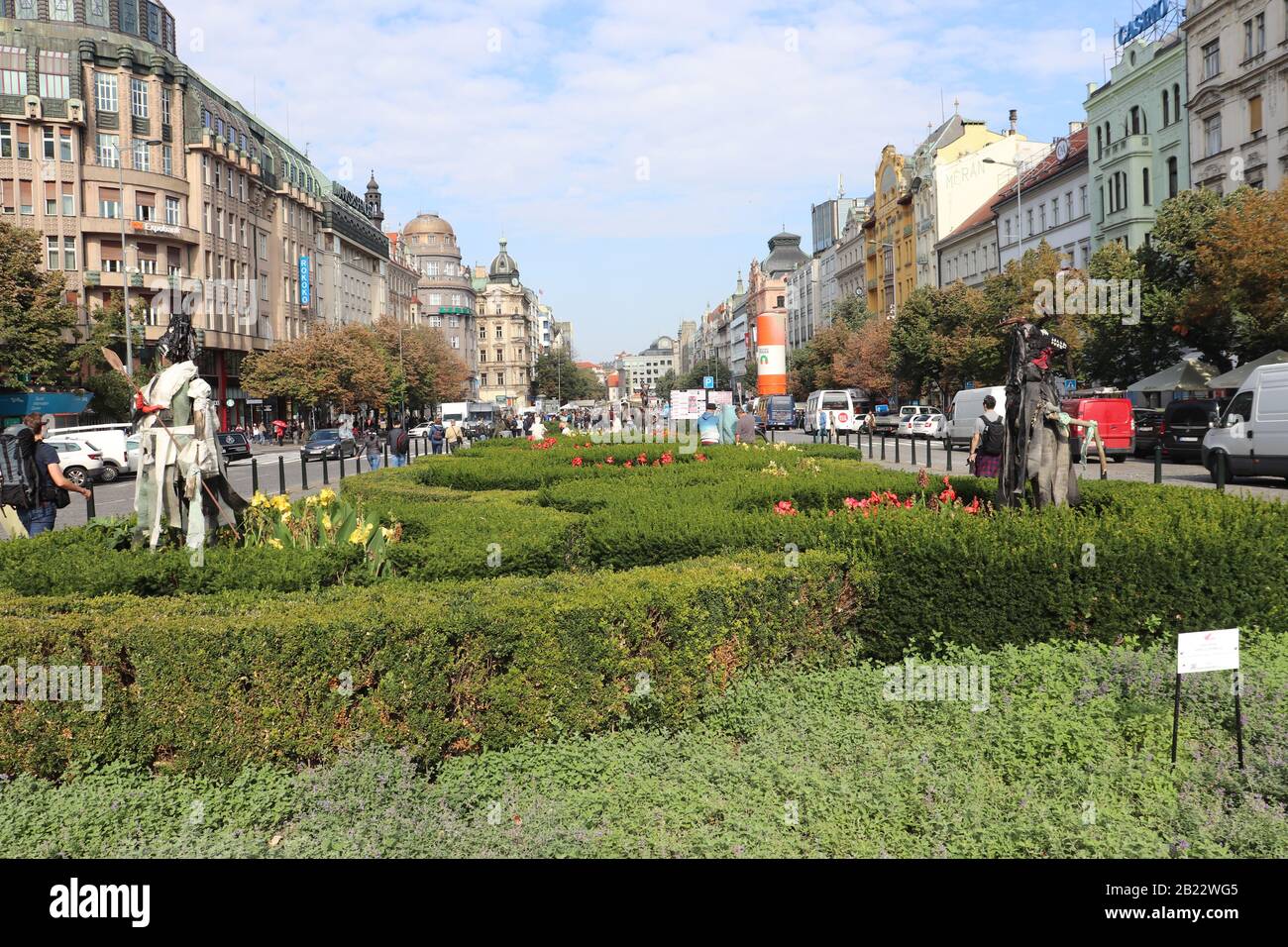There is multiple statues in Prague main street. The architectural ...