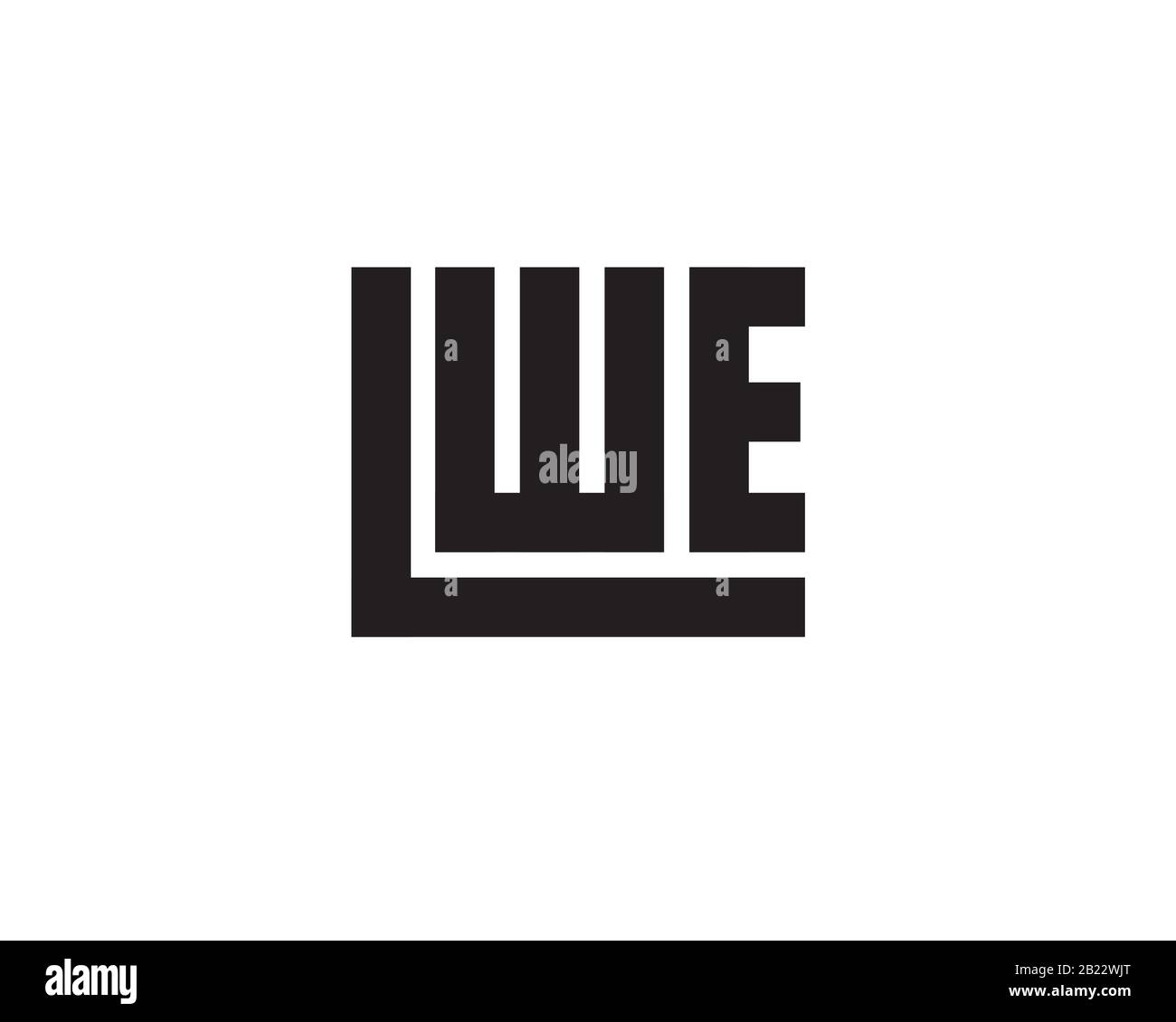 E w logo Black and White Stock Photos & Images - Alamy