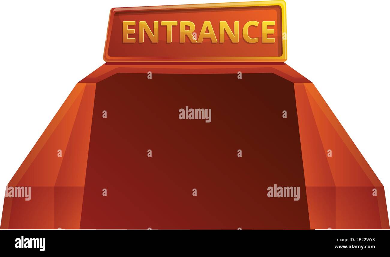 Stadium entrance icon. Cartoon of stadium entrance vector icon for web ...