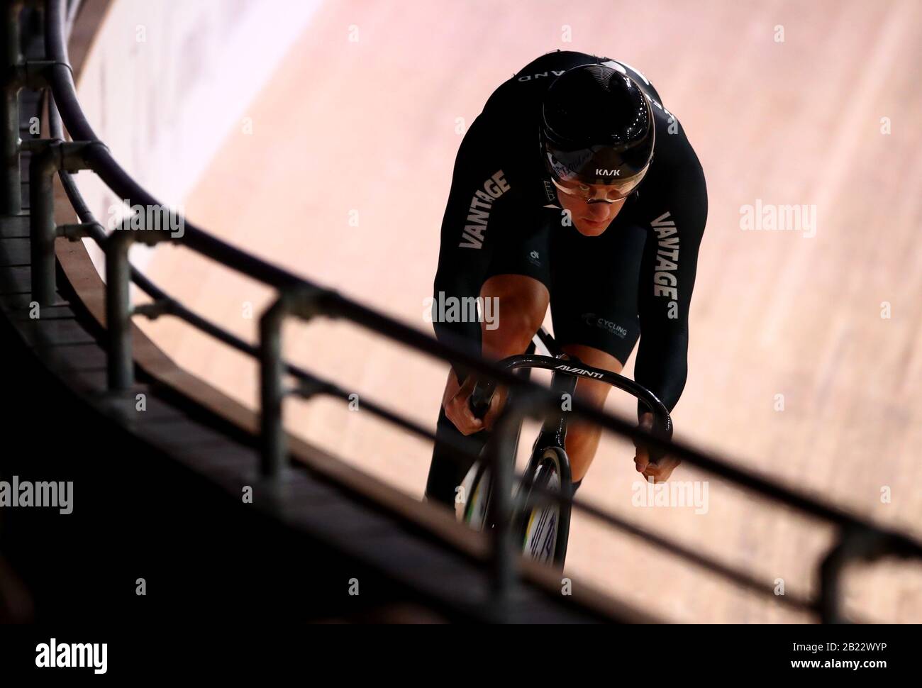 New Zealand's Sam Webster in action during The Men's Sprint during day ...
