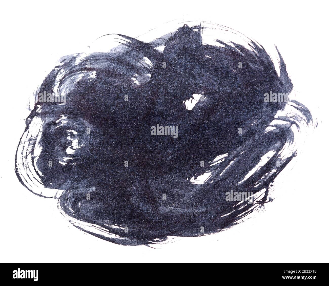 Black ink isolated on white background Stock Photo - Alamy