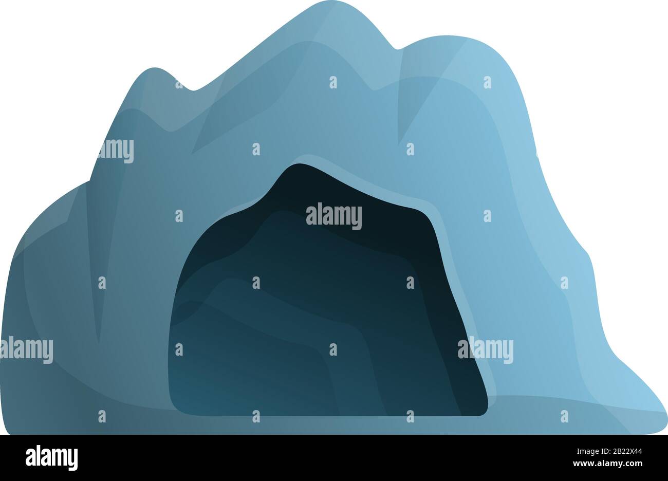 Cave entrance icon. Cartoon of cave entrance vector icon for web design ...