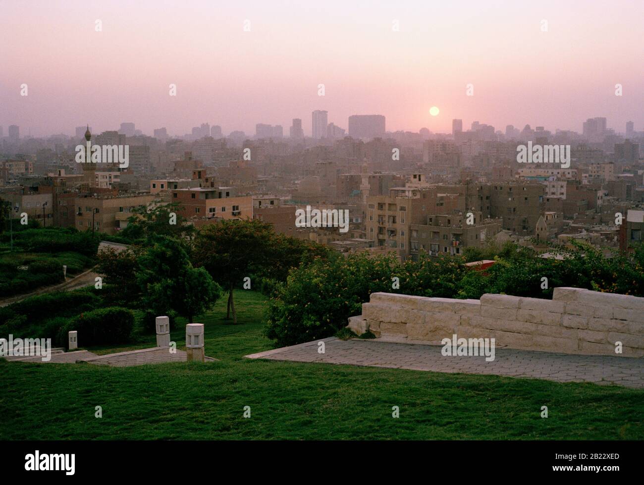 Travel Landscape Photography - Twilight view over the downtown and ...