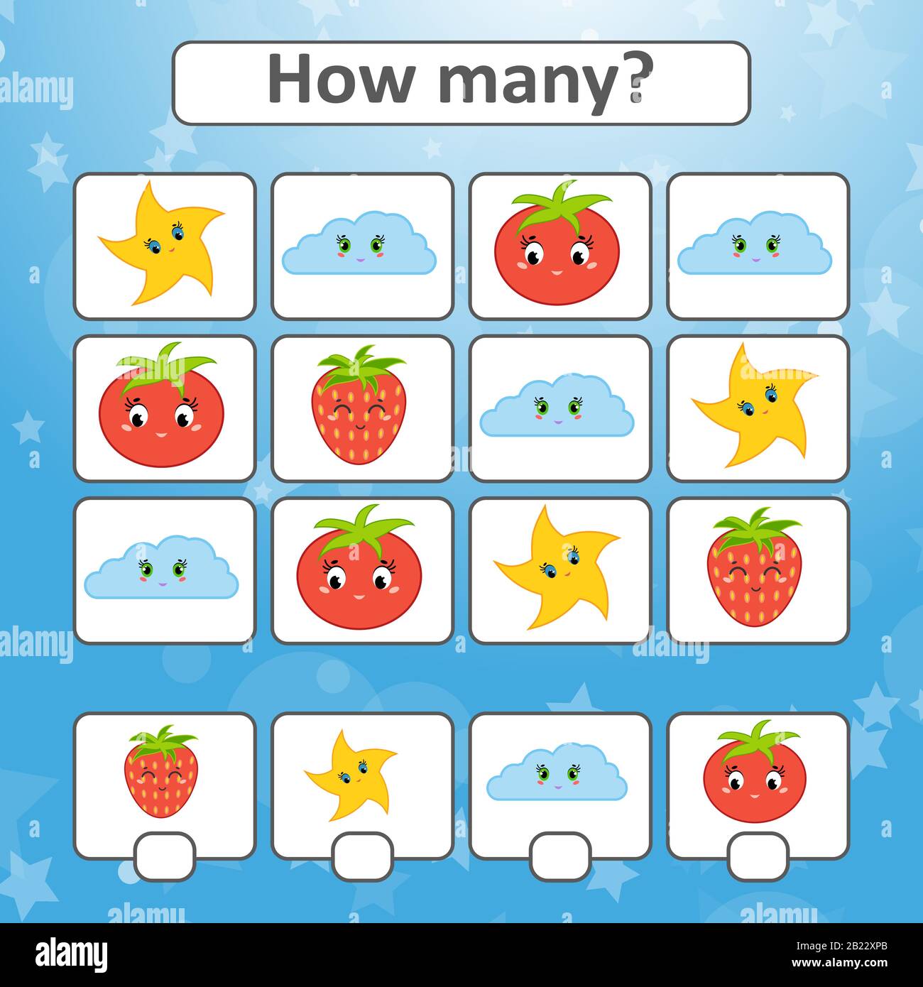 Counting game for preschool children for the development of ...
