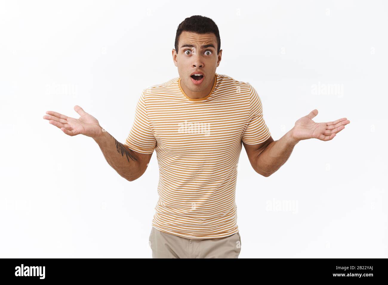 Nervous and puzzled boyfriend cant understand what did wrong, why angry ...