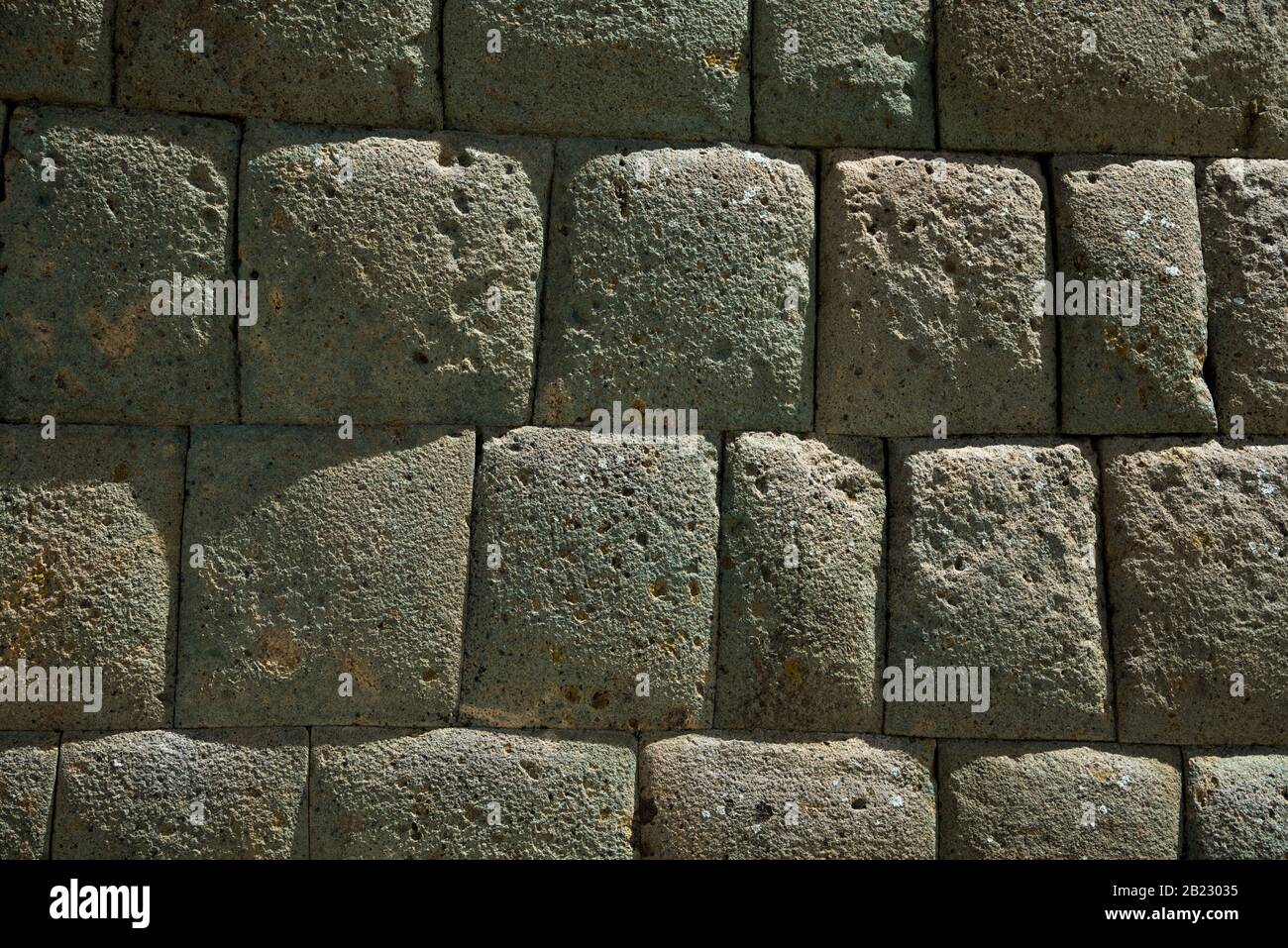 This carved stones have been used for the construction of Ingapirca ...