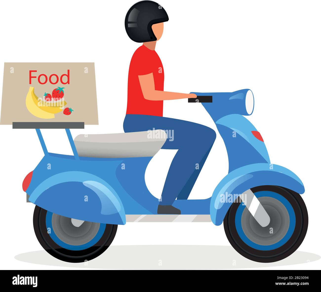 Delivery Scooter Vector