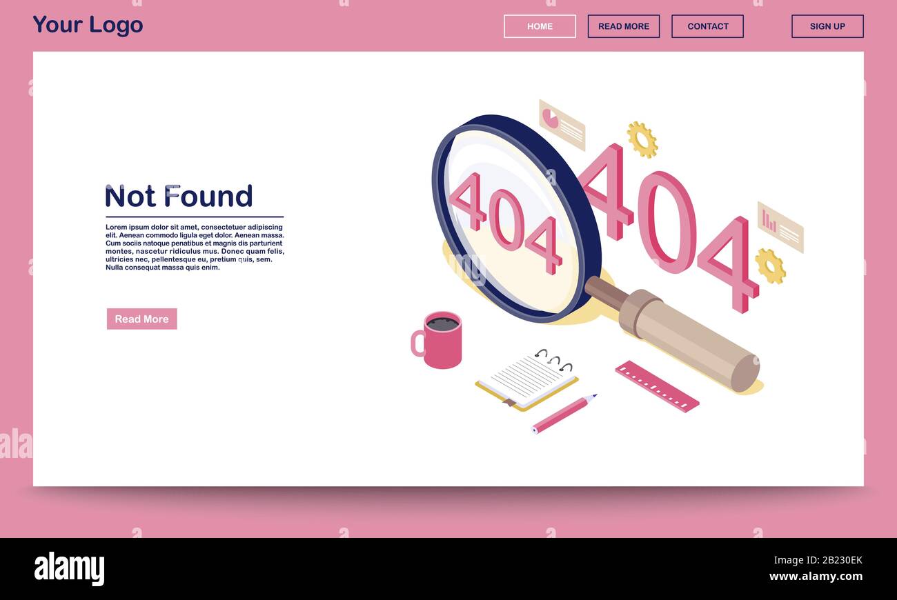 Magnifying glass page Stock Vector Images - Alamy