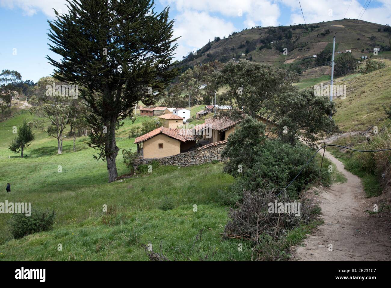 Pasture and farm land in the high Andes of Ecuador Stock Photo - Alamy