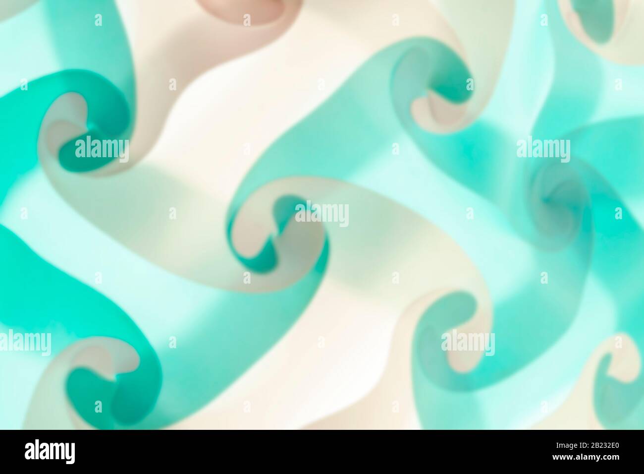 abstract background, blurred smooth geometric shapes, white and light ...