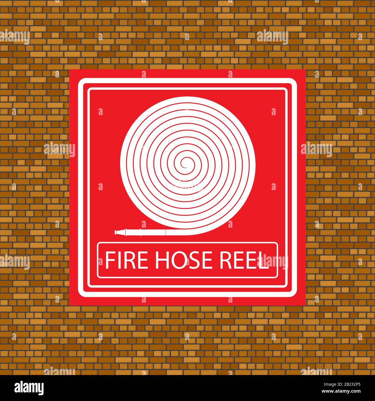 Hose reel symbol Stock Vector Images - Alamy