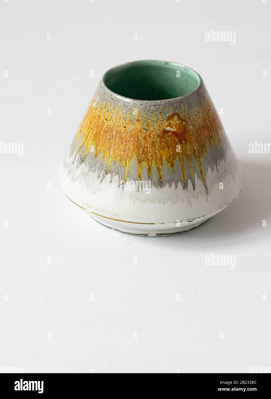A Vintage Shelley Pottery Vase on a plain background Stock Photo - Alamy