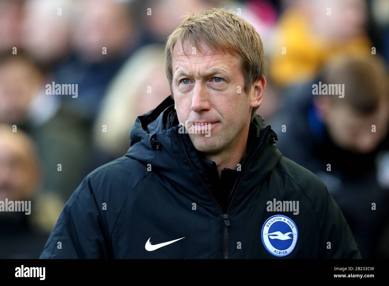 Brighton and Hove Albion manager Graham Potter before the Premier ...