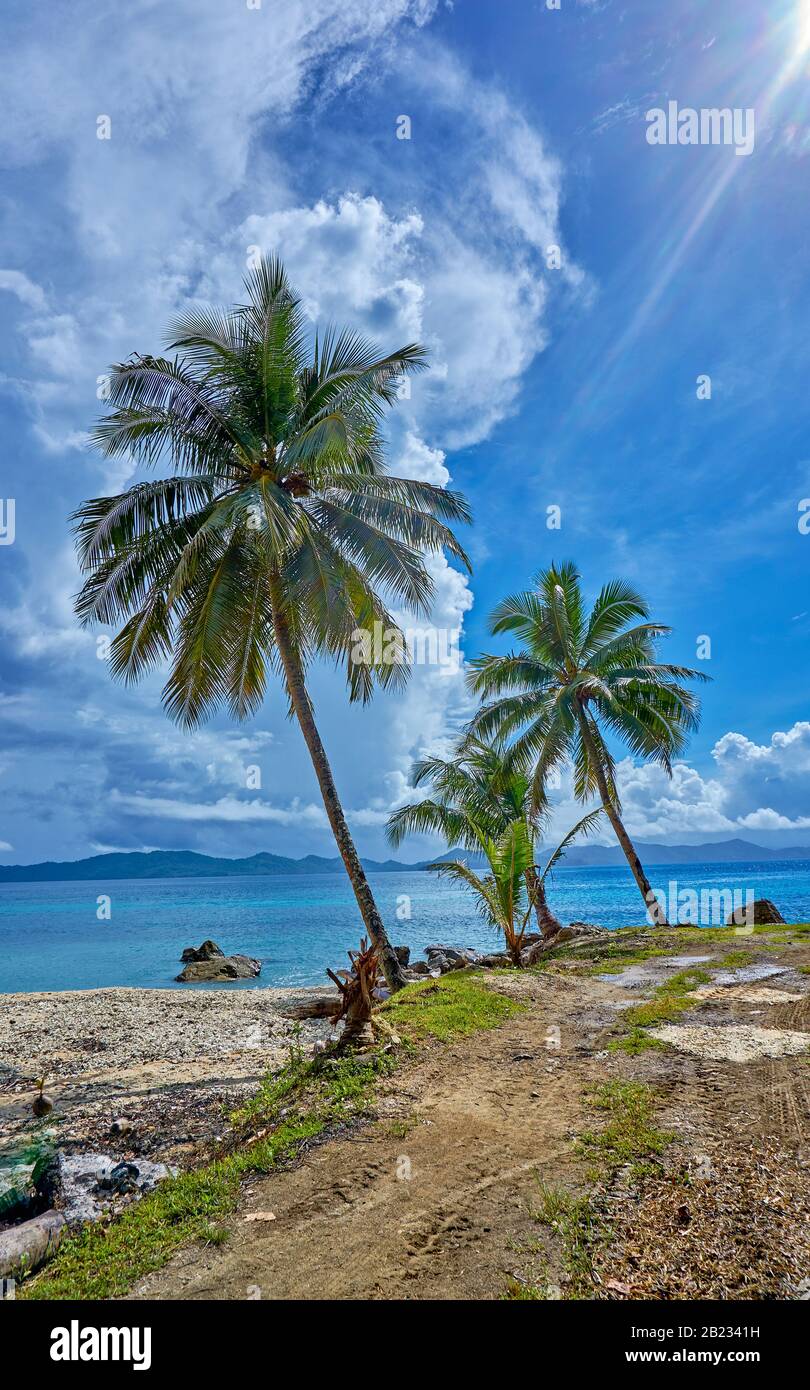 Doini island is located in the heart of milne bay hi-res stock ...